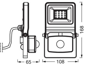 Osram - LED Reflektor se senzorem ENDURA LED/10W/230V 3000K IP44