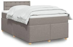 Box spring postel s matrací taupe 120x200 cm textil 3286665