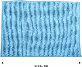 MSV CHENILLE koupelnová předložka 40 x 60 cm nebesky modrá / mikrovlák
