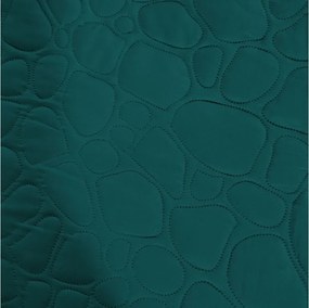 Tyrkysový přehoz na postel STONE Rozměr: 200 x 220 cm