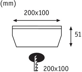 Paulmann 93775 Box IP67 Solar, solární zápustné svítidlo do země na baterie, 0,6W LED, 20x10cm, IP67