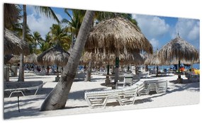 Plážový resort - obrazy (100x40cm)
