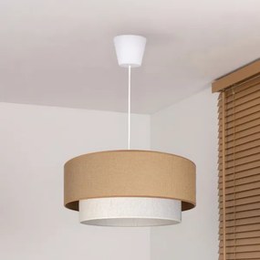 BRILAGI - LED Lustr na lanku BOHO ECO 1xE27/10W/230V pr. 40 cm béžová/krémová