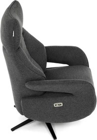 Polohovací křeslo šedé, elektrické TV-B3973 GREY2