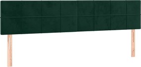 Box spring postel s matrací tmavě zelená 160x200 cm samet 3141314