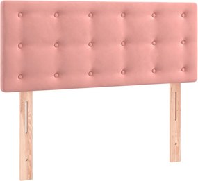 Box spring postel s matrací růžová 120x190 cm samet 3269866