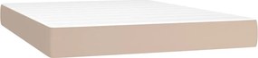 Box spring postel s matrací cappuccino 140x200 cm umělá kůže 3142730
