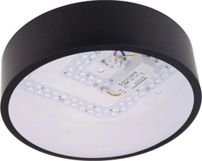 T-LED Černé LED stropní svítidlo kulaté 300mm 24W CCT 105440
