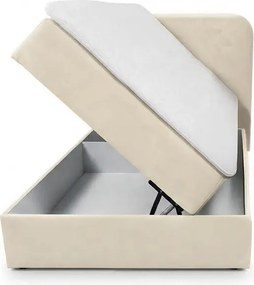 Čalouněná postel boxspring DIRELIS VIBE 90x200 cm tmavě šedá Matrace: Matrace Bonell pružinová