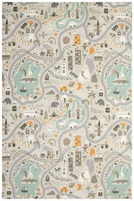 Dětský kusový koberec ULIČKY 04 pastelový Rozměr: 200x200 cm