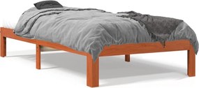 vidaXL Rám postele voskově hnědý 100 x 200 cm masivní borovice [844169] Barva: Voskově hnědá
