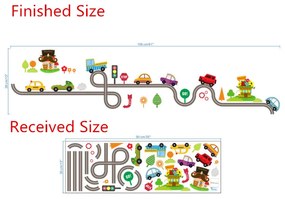 Samolepka Autíčka Varianty: Cesta se semaforem