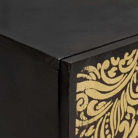Sada koupelnových skříněk 3 ks 180 x 33 x 75 cm Černá 3310158