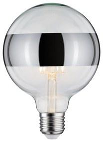 Paulmann 28681 LED žárovka se stříbrným pruhem, 6,5W LED 2700K E27 stmívatelná, výška 17,4 cm