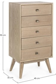 BIZZOTTO komoda se zásuvkami ALANNIS 98x48 cm 0745834