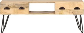 TV stolek 120 x 35 x 45 cm masivní mangovníkové dřevo 321790