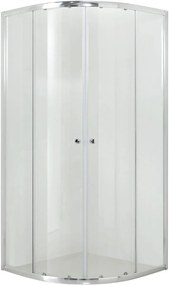 Hagser Andrea sprchový kout 80x80 cm půlkulatá chrom lesk/průhledné sklo HGR90000020