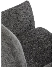 Jídelní židle, šedá, látka bouclé, DCH-W1117 GREY2