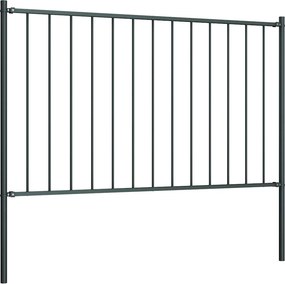Plotový panel Woerden se sloupky ocelový 1,7x0,75 m antracitový 145212