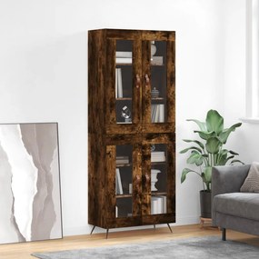 vidaXL Skříň highboard 69,5 x 34 x 180 cm kompozitní dřevo [3198255] Barva: šedá sonoma