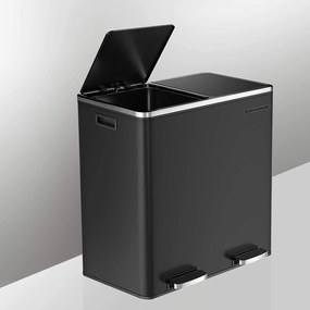 Odpadkový koš Rubax 2x30L černý