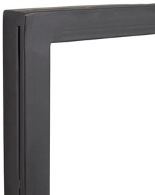 Černé kovové závěsné zrcadlo Kave Home Ulrica 160 x 100 cm