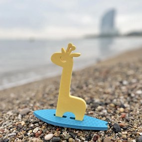 Vylen Surfující pěnová žirafa (vodolepky)  00 Bílá / 90 Černá