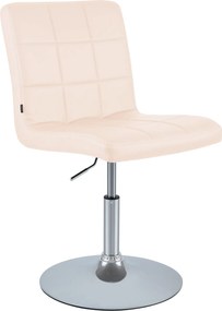 Židle Ricky umělá kůže – krémová