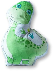 Tvarovaný mikroplyšový polštářek Dino Polyester, 34x24 cm