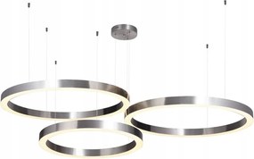 Závěsná lampa Circle 60+80+80 Led nikl na 1 podhledu