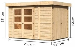 Dřevěný zahradní domek RETOLA 2 Lanitplast 288 cm