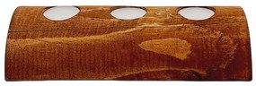Dekorace Dřevo výrobky Dřevěný půlkulatý svícen