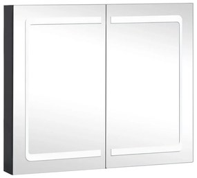 Petromila LED koupelnová skříňka se zrcadlem 80 x 12,2 x 68 cm