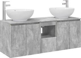 Sada koupelnových skříněk 3 ks Betonově šedá 3405700