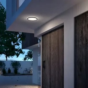 Philips Superslim CL550 černá / Venkovní přisazené svítidlo / LED / 15