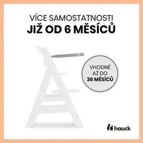 Hauck Pultík dřevěný k židličce Alpha+, Grey