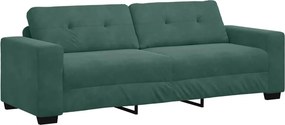Set pohovek 3 ks Tmavě zelená samet 3324641
