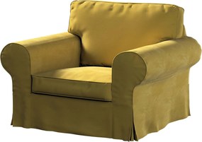 Potah na křeslo IKEA Ektorp barva zelená látka lesklé, sametová