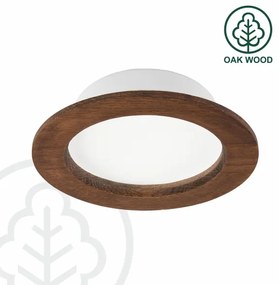 LED Podhledové svítidlo WOODY SPOT LED/12,5W/230V 3000K třešeň pr. 16 cm