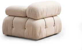 Atelier del Sofa Rohová sedací souprava Bubble Cream Bouclette L1-O1-1R-PUF, Krémová