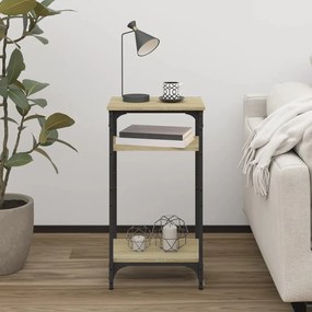 Odkládací stolek dub sonoma 40 x 30 x 75 cm kompozitní dřevo - Default Title