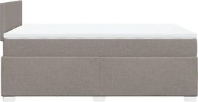 Box spring postel s matrací taupe 120x200 cm textil 3285852