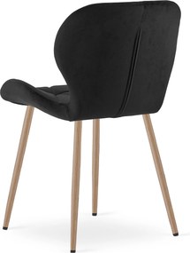 Jídelní židle MANGO VELVET, černá