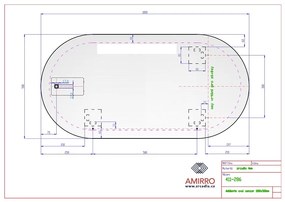 Amirro Zrcadlo do koupelny na zeď do pokoje do ložnice, předsíně na chodbu AMBIENTE OVAL SENZOR 100 x 50 cm s LED podsvícením POP_AMBIENTE_OVAL 411-231 41 4 411-286