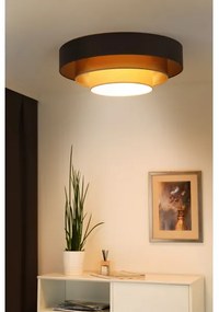 Duolla - LED Stropní svítidlo LUNETA LED/26W/230V pr. 60 cm 4000K hnědá/zlatá