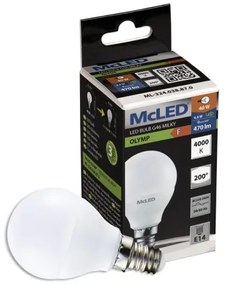 LED žárovka E14 McLED 4,8W (40W) neutrální bílá (4000K) ML-324.038.87.0