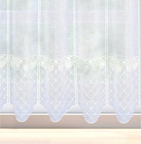 Záclona batist, Florence metráž, bílá 60 cm