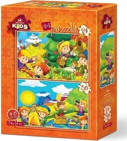 ART PUZZLE 5569 Puzzle Podzim a Jaro / 24+35 dílků / od 4 let