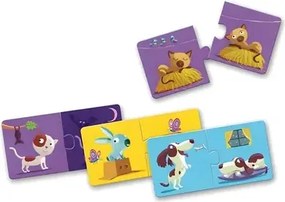 DJECO Puzzle Protiklady / 12x2 dílků / od 3 let