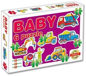 Dětské Baby puzzle doprava Barva: Fialová